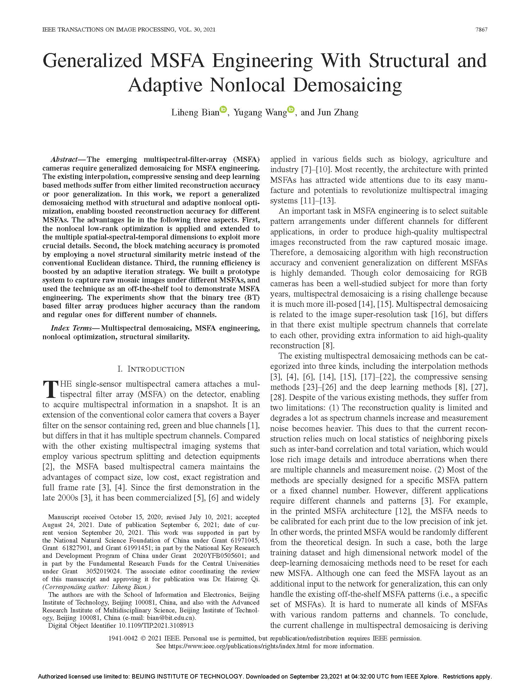 Computational Sensing Lab - Publications